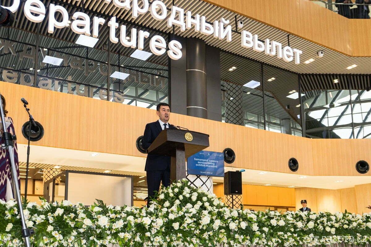 Opening of the new International Airport Terminal in Samarkand